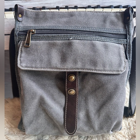 Cargoit | Bags | Sold Gray Canvas Crossbody Bag | Poshmark